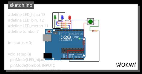 3 Led Nabila Rahmadanisa210180079 Wokwi Esp32 Stm32 Arduino Simulator