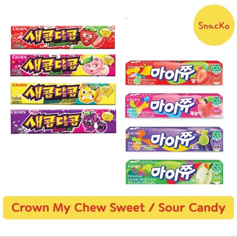 Crown My Chew Candy Sweet Sour Korea Candy Lazada Ph