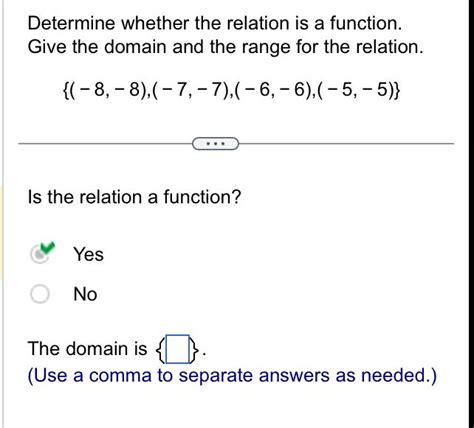 Determine Whether The Relation Is A Function Give Chegg Com