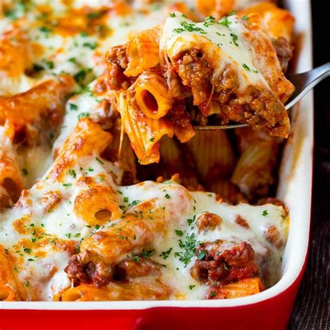 Baked Rigatoni With Meat Sauce All About Baked Thing Recipe