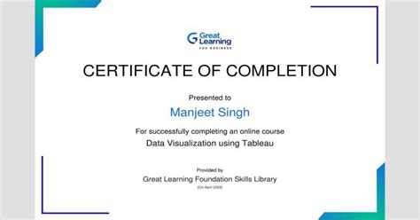 Manjeet Singh On Linkedin Manjeet Singh Successfully Completed Data Visualization Using Tableau