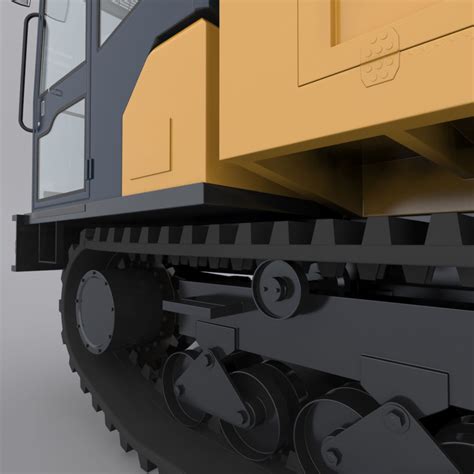Morooka Rubber Track Crawler Rigged 3d Model 99 Unknown Max Free3d