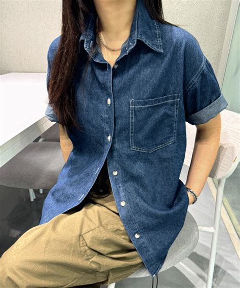 🚀당일발송 반팔긴팔선택 🚀 오버핏 루즈핏 박시핏 봄 가을 반팔 긴팔 청셔츠 청난방 청남방 데님 청 셔츠 베리 데님 셔츠