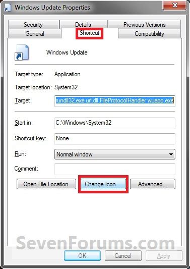 Windows Update Shortcut Create In Windows 7 Tutorials