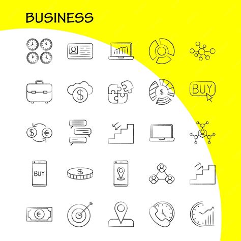 인포그래픽 모바일 Uxui 키트 및 인쇄 디자인에 대한 옷 쇼핑 손으로 그린 아이콘 세트 상자 큐브 사각형 모양 시계 시간 손목 시계 Eps 10 벡터 포함 무료 벡터