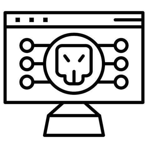 Premium Vector Malware Vector Illustration