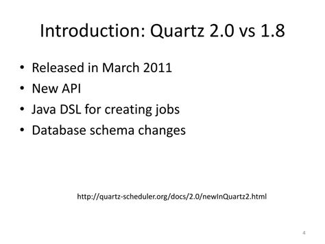 PPT Exploring Quartz Scheduler Quartz Scheduler PowerPoint