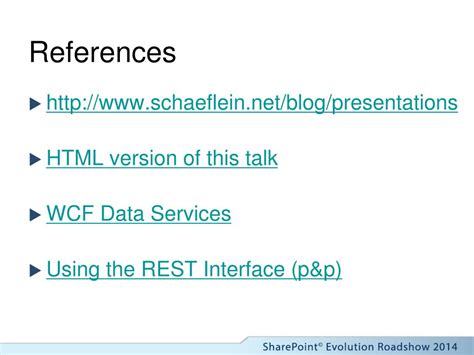 PPT Consuming SharePoint Data Using WCF Data Services PowerPoint