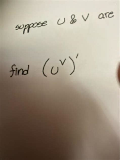 Solved Suppose U V Are Find Uv Chegg Com