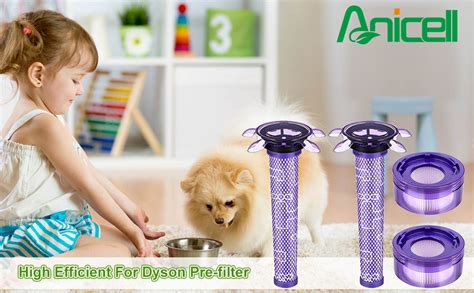 anicell upgraded v8 filter replacement for dyson v7 v8 slim