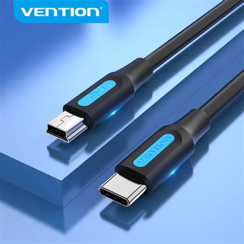 Vention Usb C To Mini B Cord Male To Male Cable Type C To Mini B Connector For Phone Laptop