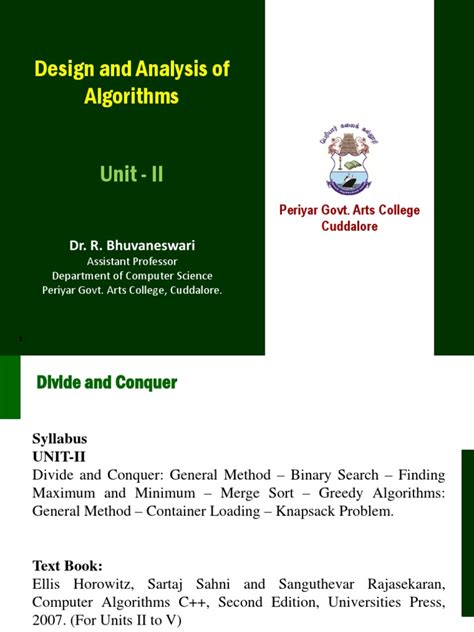 daa divide and conquer pdf mathematical optimization