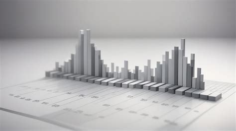 Premium Photo Dynamic Data Flow Abstract 3d Chart On Light Grey Background