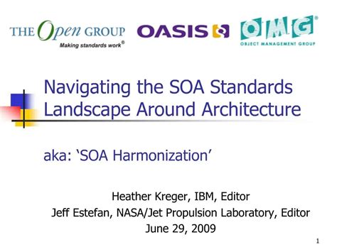 PPT Navigating The SOA Standards Landscape Around Architecture Aka SOA Harmonization