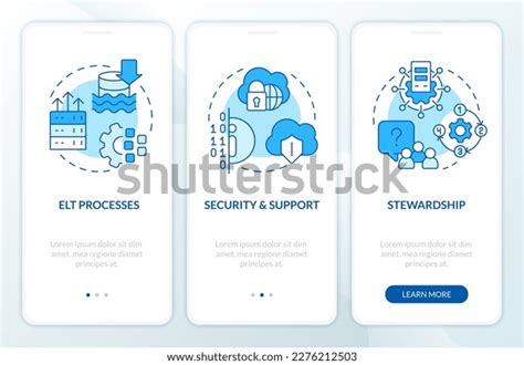 Data Lake Architecture Components Blue Onboarding Stock Vector Royalty Free 2276212503