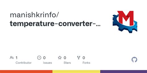 Github Manishkrinfotemperature Converter Javascript