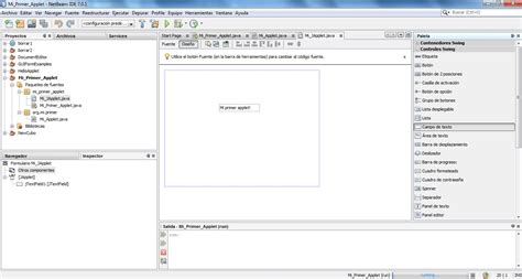 Ingeniero Edwin Reyes Mi Primer Applet Con NetBeans