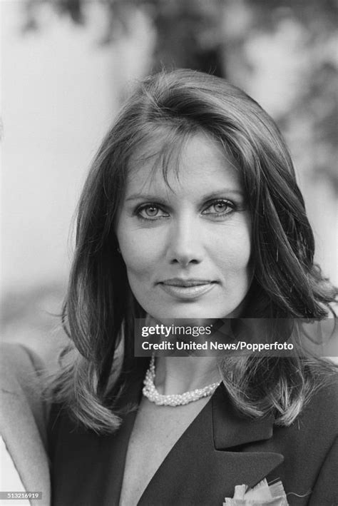 Swedish Actress Maud Adams Posed At A Press Call To Promote The James