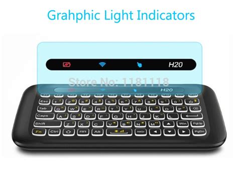Raspberry Pi H20 Mini Wireless Keyboard Backlight Vicedeal