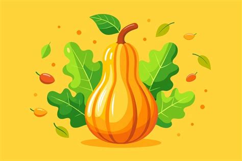 Premium Vector Butternut Squash Vegetable Background