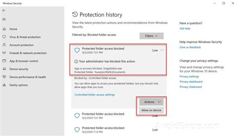 what is control folder access and how to configure it in windows 10