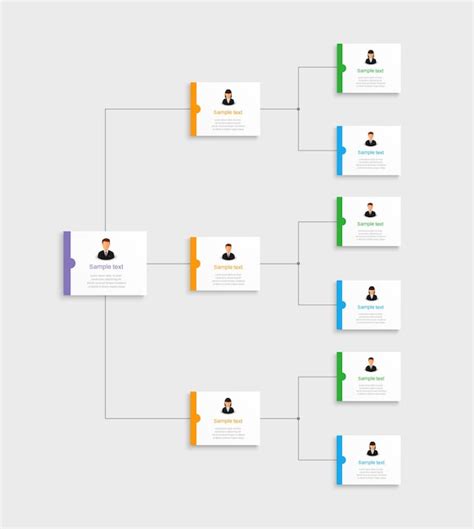 Premium Vector Corporate Organizational Chart Infographic