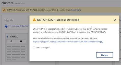 ontapi zapi was used for ontap data storage management in the past