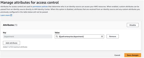 How To Specify User Group Attribute For Access Control Aws Repost