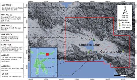 Manifestations Location In The Pentadio Geothermal Prospect Area Download Scientific Diagram