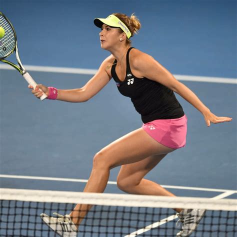 Belinda Bencic Tennis Action Focus Athlete Wallpaper Background Free Download