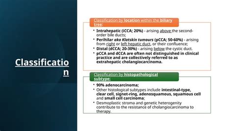 Cholangiocarcinoma Classifications And Treatment Ppt