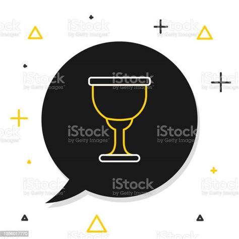 흰색 배경에 격리 된 성배 또는 성배 아이콘 기독교 성배 기독교 아이콘 다채로운 개요 개념 벡터 라인아트에 대한 스톡 벡터 아트 및 기타 이미지 Istock