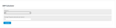 Grp Gross Rating Points Calculator Calculator Academy