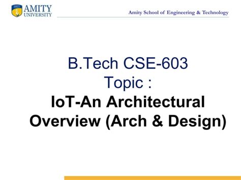 Physical Design Logical Design IoT Enabling Technologies PPT