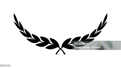 월계수 화환 아이콘 로렐 가지 꽃 잎의 꽃 둥근 프레임 수상 메달 업적 엠블럼 프리미엄 품질 화려한 및 로고빈티지 장식 요소 크리스마스 장식품에 대한 스톡 벡터 아트 및