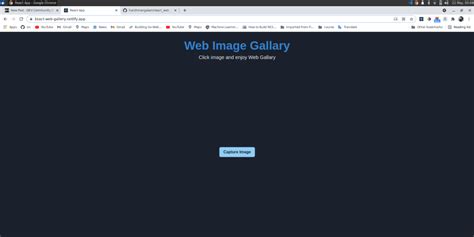 I Have Created Web Gallery App Using Reactjs Webrtc And Chakra Ui