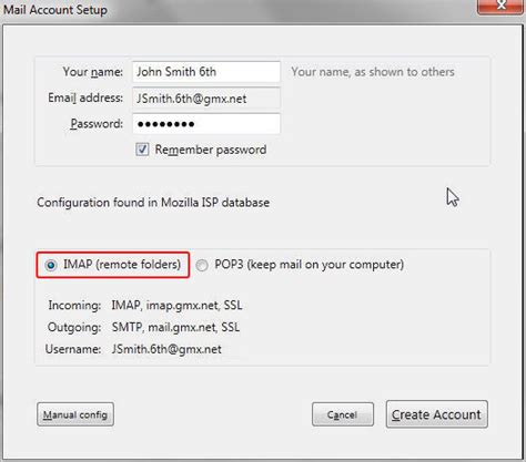 Switch From POP To IMAP Account Thunderbird Help