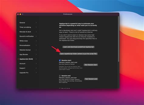 Session Setup Session Automation On Mac With Applescript