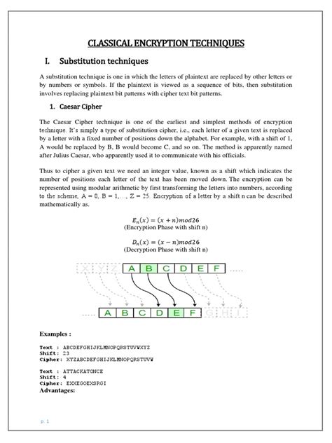 Caesar Cipher Download Free Pdf Cipher Encryption