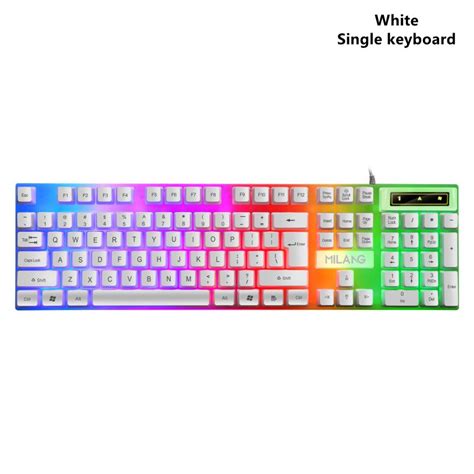 Usb Wired Gaming Colorful Luminous Backlit Keyboar Grandado