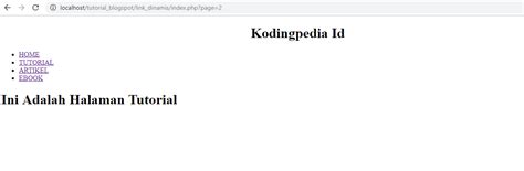 Cara Membuat Halaman Dinamis Dengan Switch Case Pada PHP KodingPedia ID