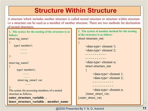 Structure In C Ppt