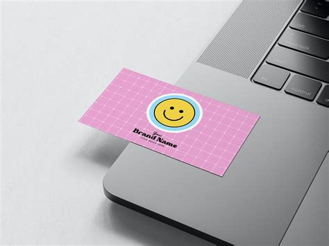 Qr Code Business Card Template Cute Retro Vaporwave Design Etsy