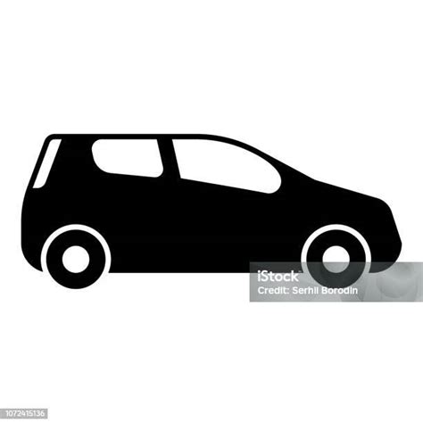 미니 자동차 소형 모양 아이콘 블랙 컬러 일러스트 레이 션 경주 여행 Brand Name Domestic Car에 대한 스톡 벡터 아트 및 기타 이미지 Brand