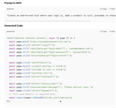 Using Ai Llms And Playwright Mcp To Convert Prompts To Working Test Automation