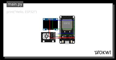 OLED Rotary Encoder Wokwi ESP32 STM32 Arduino Simulator