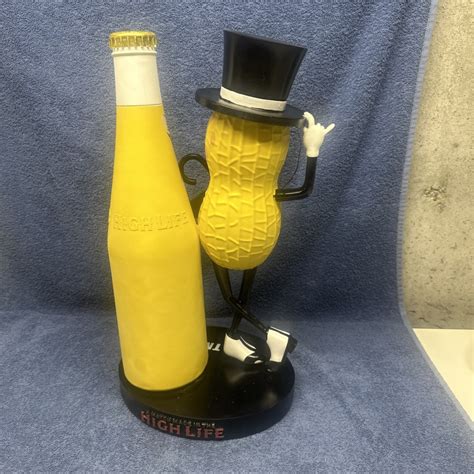 Nib Mr Peanut Miller High Life Beer 18” Figurine Statue Planters