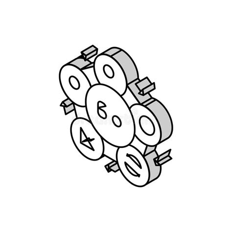 Six Sigma Manufacturing Engineer Isometric Icon Vector Illustration Stock Vector Illustration