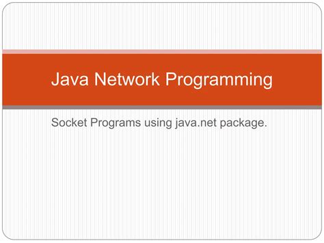 Java Network Programmingpptx Computer Networking Computing Java Network Programmingpptx Computer Networking Computing