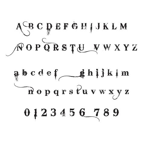 Premium Vector Alphabet Letters With Numbers Handwritten Vector